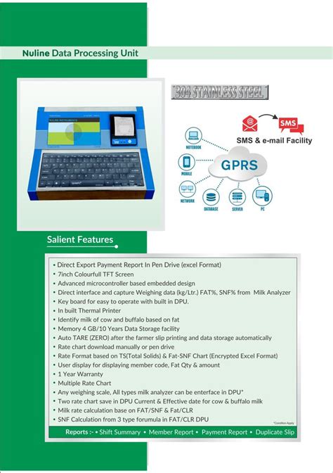 Data Processor And Milk Collection Unit DPMCU Latest Price Manufacturers Suppliers