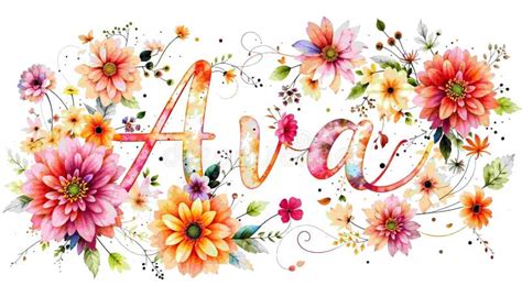 Ava Cursive Stock Illustrations 6 Ava Cursive Stock Illustrations