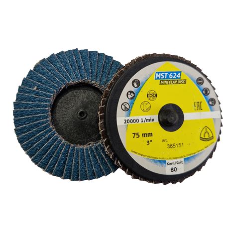 Klingspor MST624 75mm Mini Mop Disc For Inox Mild Steel Protrade
