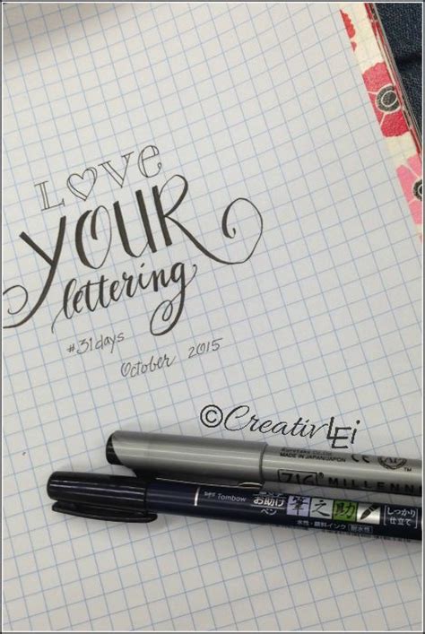 Creating A Lettering Notebook Loveyourlettering Creativlei