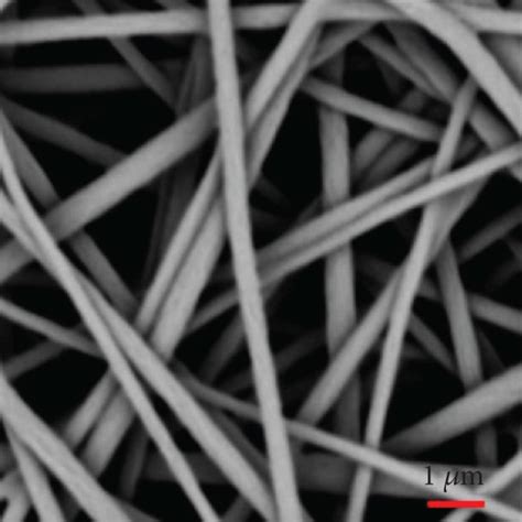 A Sem Of The Sio2 Surface Of Spf B The Fiber Diameter Distribution