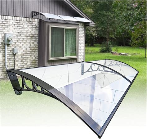 Hsyfdy Clear Door Canopy Awning Polycarbonate Sun Ubuy India