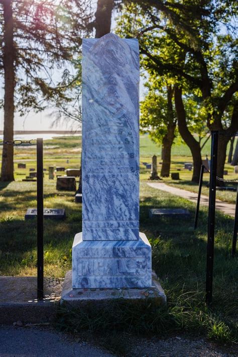 De Smet Sd Usa September 4 2020 Gravesite And Monument Of Charles