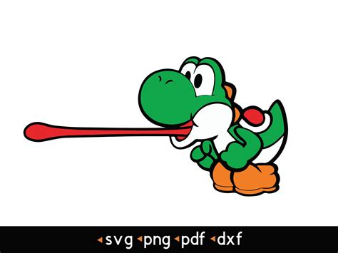 Yoshi 2 Svg Png Pdf Dxf Etsy