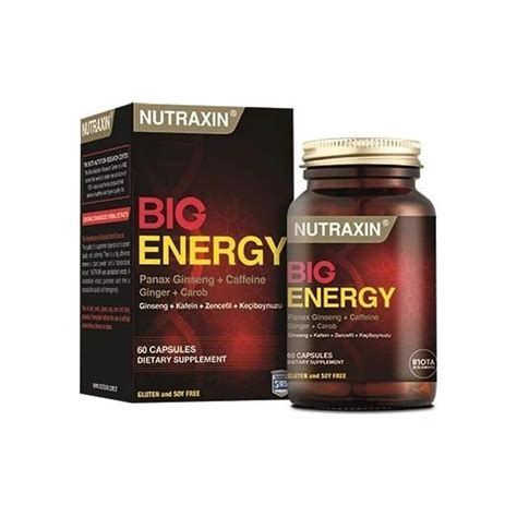 Nutraxin Big Energy 60 Capsules – UrbanHealth