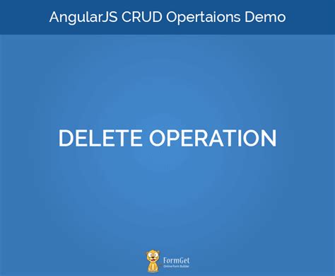 AngularJS CRUD Example Using MySQLi Database FormGet