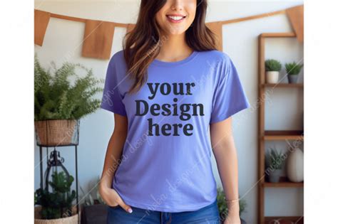 Gildan 64000 Heather Royal Mockup Graphic By Misba Design · Creative
