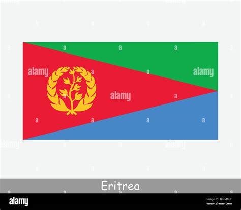 Nationale Flagge Von Eritrea Flagge Des Eritreischen Landes