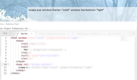 Topic Blur Behind Windows 10 Sciter