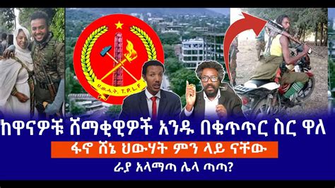 ፋኖ፣ ሸኔ፣ ህውሃት ምን ላይ ናቸው አላማጣ አዲስ ትኩሳት በቁጥጥር ስር የዋለው የሸኔ አመራር