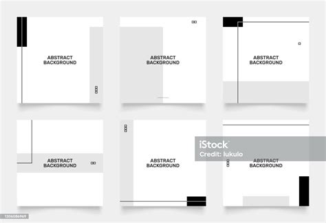 소셜 미디어 템플릿 스토리 피드 게시물에 대한 추상적 배경 디자인 텍스트공간을 복사합니다 스퀘어 플라이어 배너 형판에 대한 스톡 벡터 아트 및 기타 이미지 Istock