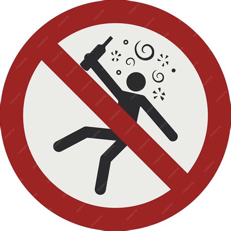 Premium Vector Prohibition Sign Pictogram Not For People In The State