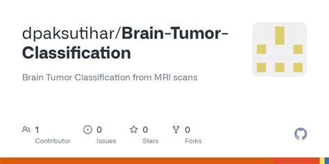 Github Dpaksutiharbrain Tumor Classification Brain Tumor Classification From Mri Scans