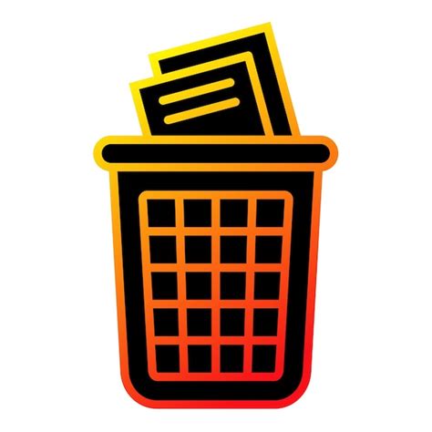Icono De La Basura Vector Premium