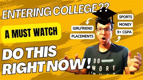New Youtube Video On College Tips Sahil Agrawal Posted On The Topic