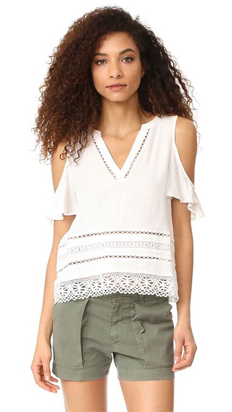 Ruffle Cold Shoulder Tops On Trend For Fall 2017
