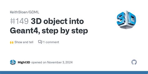 3d Object Into Geant4 Step By Step · Keithsloan Gdml · Discussion 149