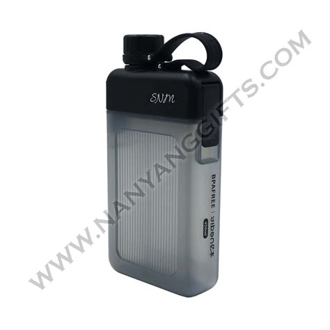 Custom Flat Square Shape Water Bottle