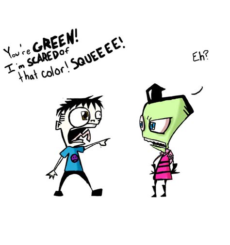 Zim Meets Squee Colored By Bolshy Yarblockos On Deviantart