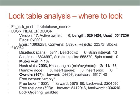 Resolving Firebird Performance Problems Pptx Databases Computer
