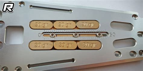 Red Rc Capricorn Lab C04 Aluminium Chassis And Chassis Weights