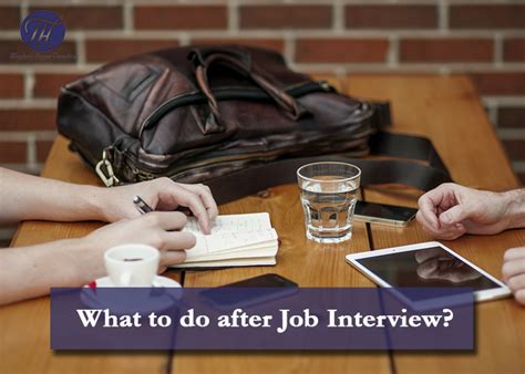 What To Do After Job Interview Morpheus Human Consulting