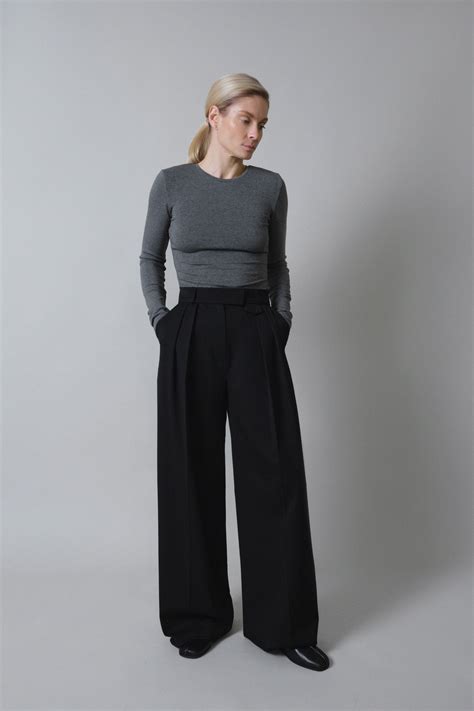 Штани палаццо Basic Чорний Coosh