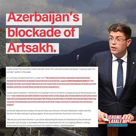 Jerome Laxale Mp On Linkedin Auspol Azerbaijan Artsakh Bennelong