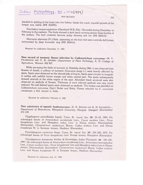 Pdf New Substrates Of Aquatic Hyphomycetes