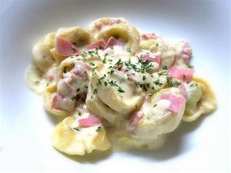 Tortellini sauce crémeuse au jambon au Thermomix Recipe Tortellini