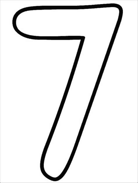 Simple Number 7 Coloring Page Download Print Or Color Online For Free