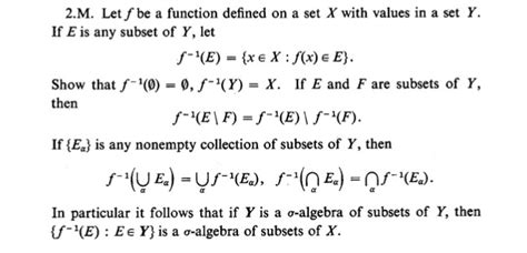 Solved Let F Be A Function Defined On A Set X With Values In