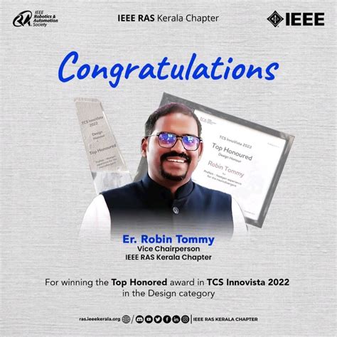 Ieee Robotics And Automation Society Kerala Chapter On Linkedin Tcs Tcsinnovista Ieeeraskc