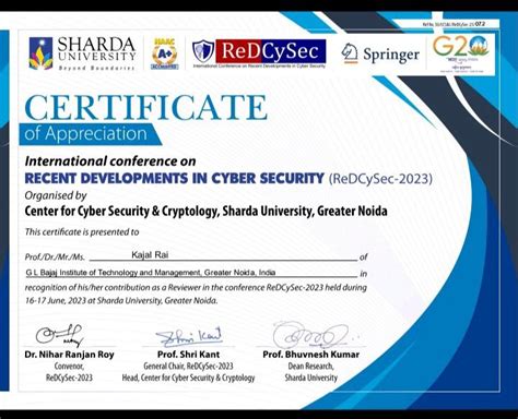 Dr Kajal Saraswat On Linkedin Reviewer Cybersecurity