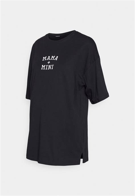 Evenandodd Maternity T Shirt Print Blackwhiteschwarz Zalandoat