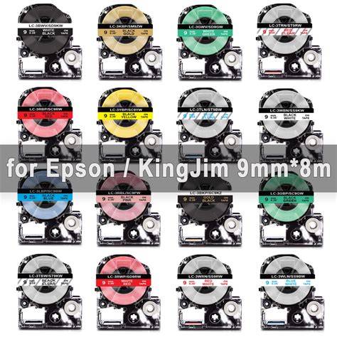 [ Ready Stock] 9mm Compatible Kingjim Epson Label Tape For Epson