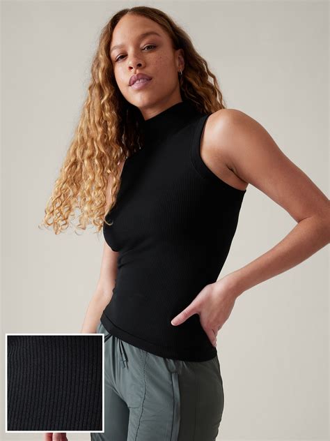 Renew Seamless Mock Neck Tank Athleta