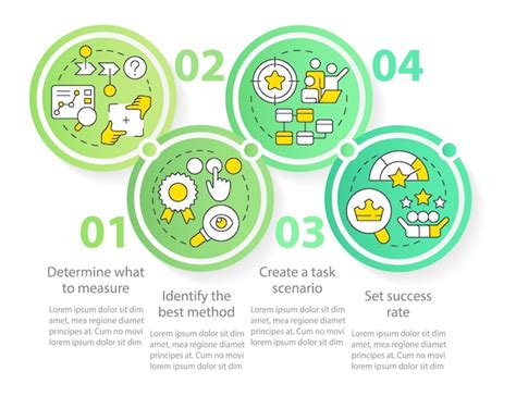 Premium Vector Conduct Website Usability Testing Circle Infographic