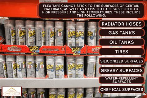 8 Things That Flex Seal Tape Will Not Stick To