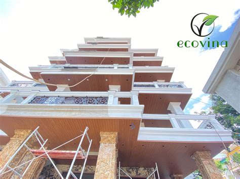 Trần gỗ nhựa composite Ecovina tại Thanh Oai Nhà máy gỗ nhựa