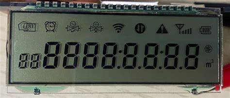 Monochrome Segment Lcd Display For Foreign Trade Gas Meter China
