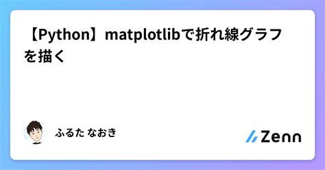 【python】matplotlibで折れ線グラフを描く