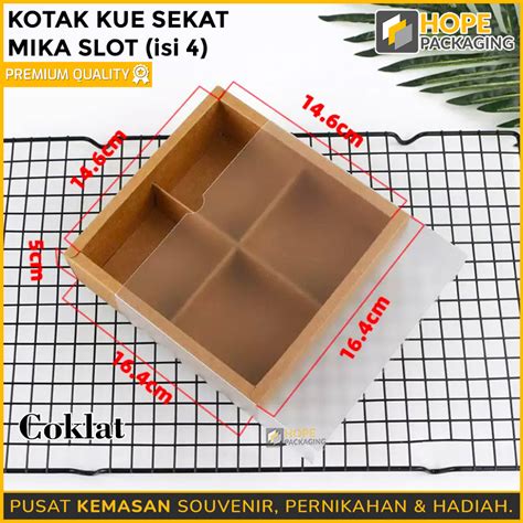 Jual Kotak Kue 4 Sekat Box Kue 4 Sekat Tutup Mika Kotak Mooncake