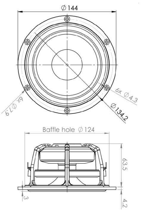 Speaker Kartesian Wom145vms 6 Ohm 1445 Mm
