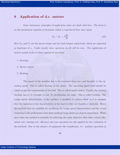 PDF 8 Application Of D C Motors Nptel Ac In Electrical Machines