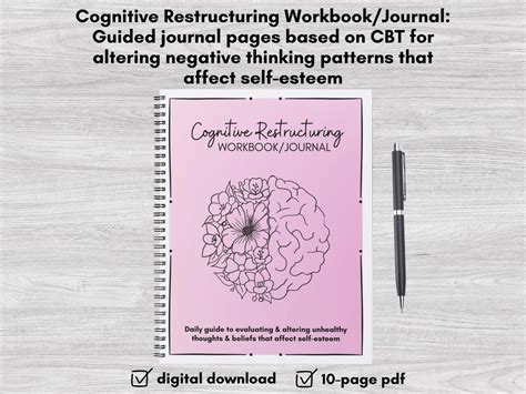 Cognitive Restructuring Workbookjournal Guided Journal Pages Based On