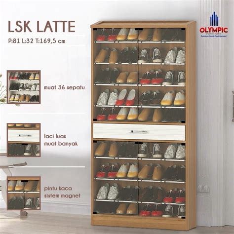 Jual Rak Sepatu Lemari Sepatu Pintu Kaca Shopee Indonesia