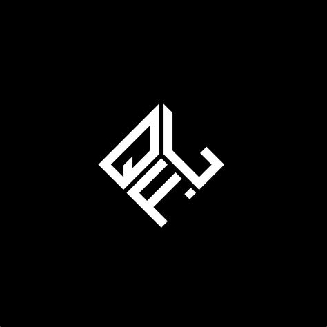 Diseño De Logotipo De Letra Qfl Sobre Fondo Negro Concepto De Logotipo