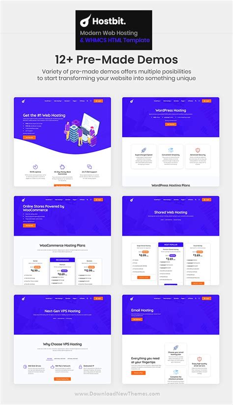 hostbit modern web hosting and whmcs template download new themes