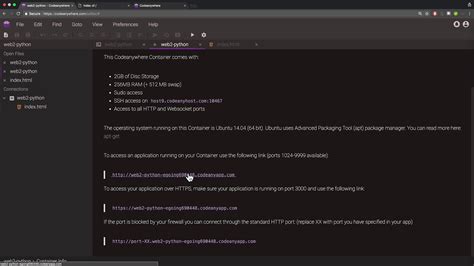 Web Python Linux Codeanywhere Youtube